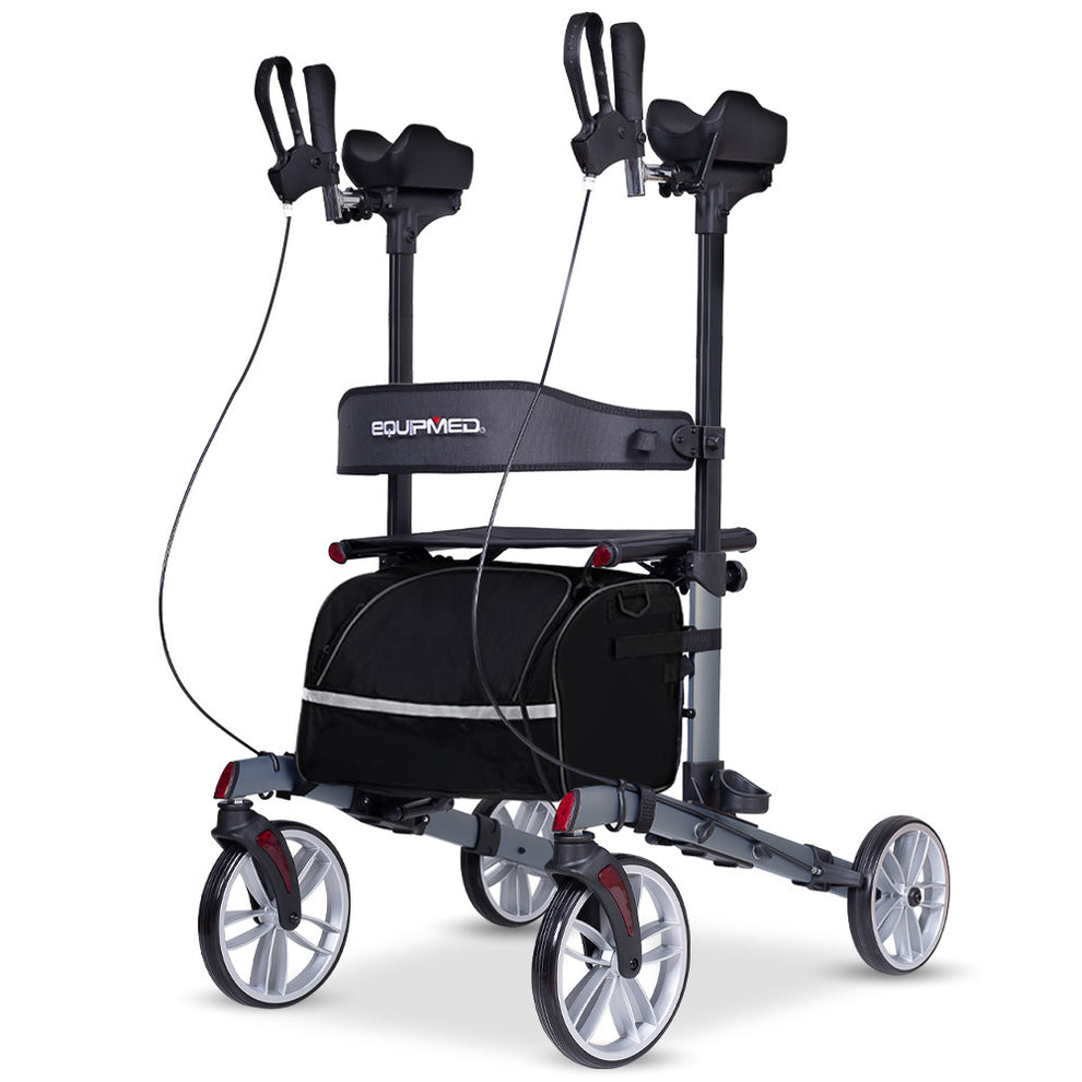 EQUIPMED ErgoStride Upright Rollator for Stability and Comfort ...