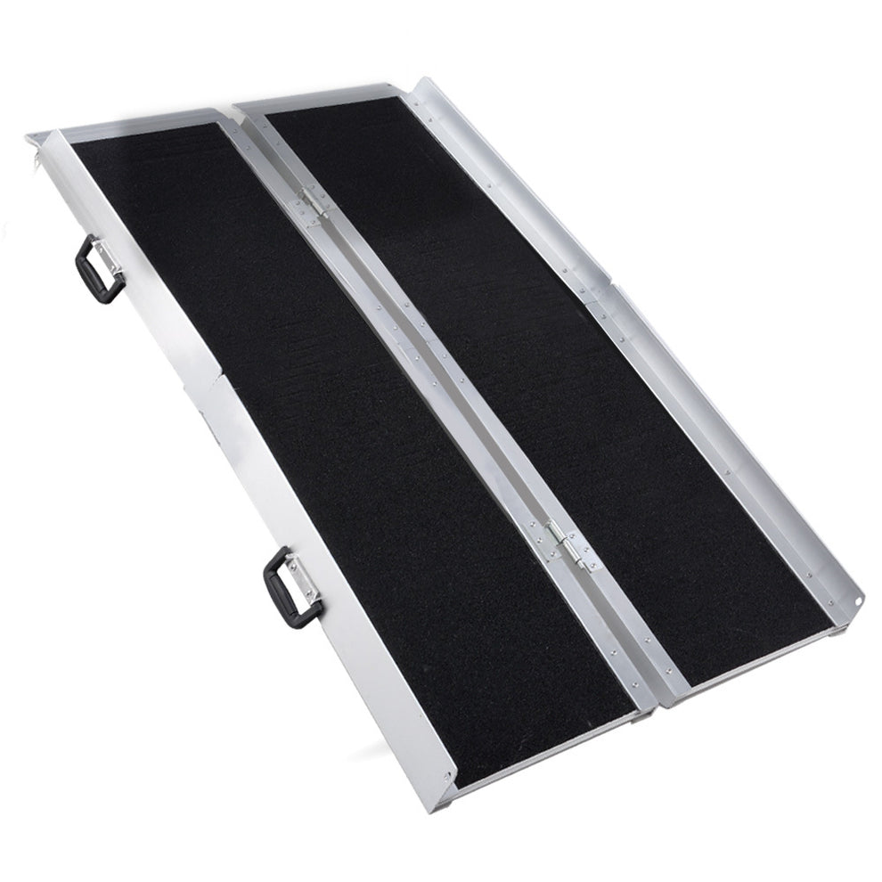 182cm EQUIPMED Portable Folding Aluminum Access Ultra Grip Ramp ...